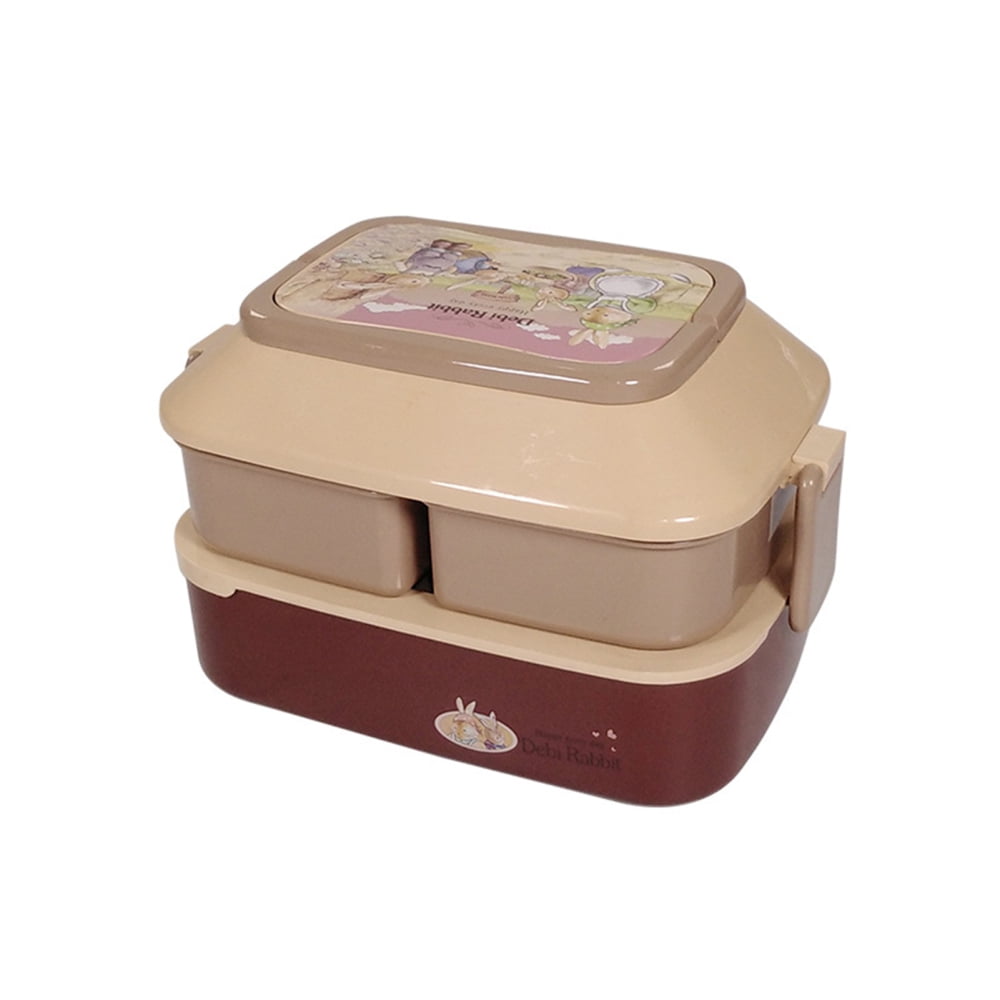 Food Containers with Lids 3 Compartments Microwave Safe Sealed Picnic ...