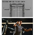 EonfitOmni Power Cage Squat Rack for Home Gym with Cable Crossover ...