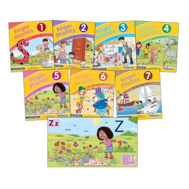 Finger Phonics, Books 1-7: In Print Letters (Board Book) - Walmart.com