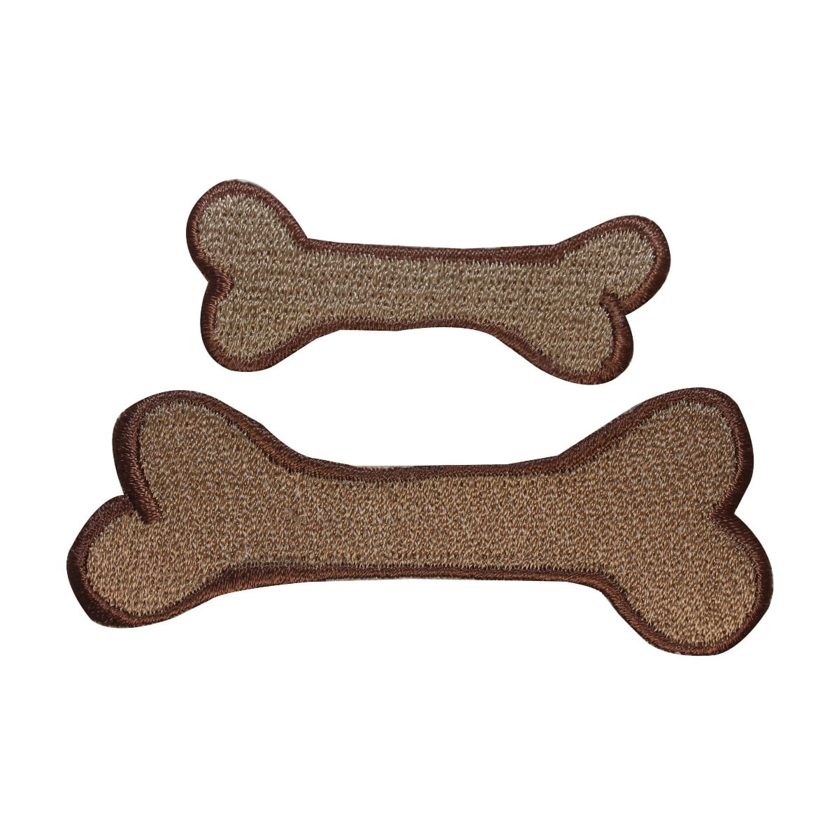ID 2840AB Set of 2 Dog Bone Patches Chew Toy Pet Embroidered Iron On ...