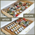 Organic Bamboo Spice Rack Organizer- 3 Tier shelf for Countertop ...