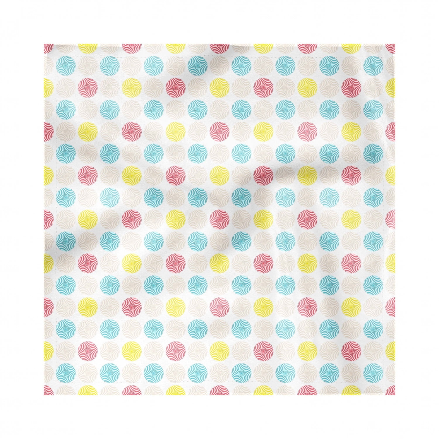 Geometric Decorative Satin Napkins Set Of 4 Whirlpool Form Colorful