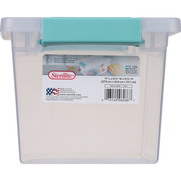 STERILITE 19628604 BOX CLIP MEDIUM CLEAR - Walmart.com
