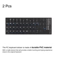 Korean Keyboard Stickers PC Keyboard Stickers Black Background with ...