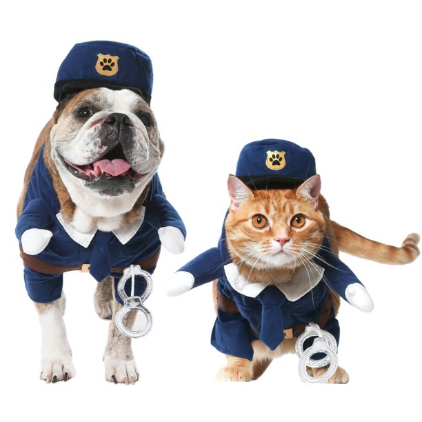 Vibrant Life Halloween Dog Costume and Cat Costume: Police Officer ...