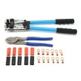 Battery Cable Lug Crimping Tool Kit with Cable Cutter Ring Terminals ...