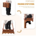 Wooden Step Stool 3 Inch One-Step Non-Slip Outdoor Platform Heavy Duty ...