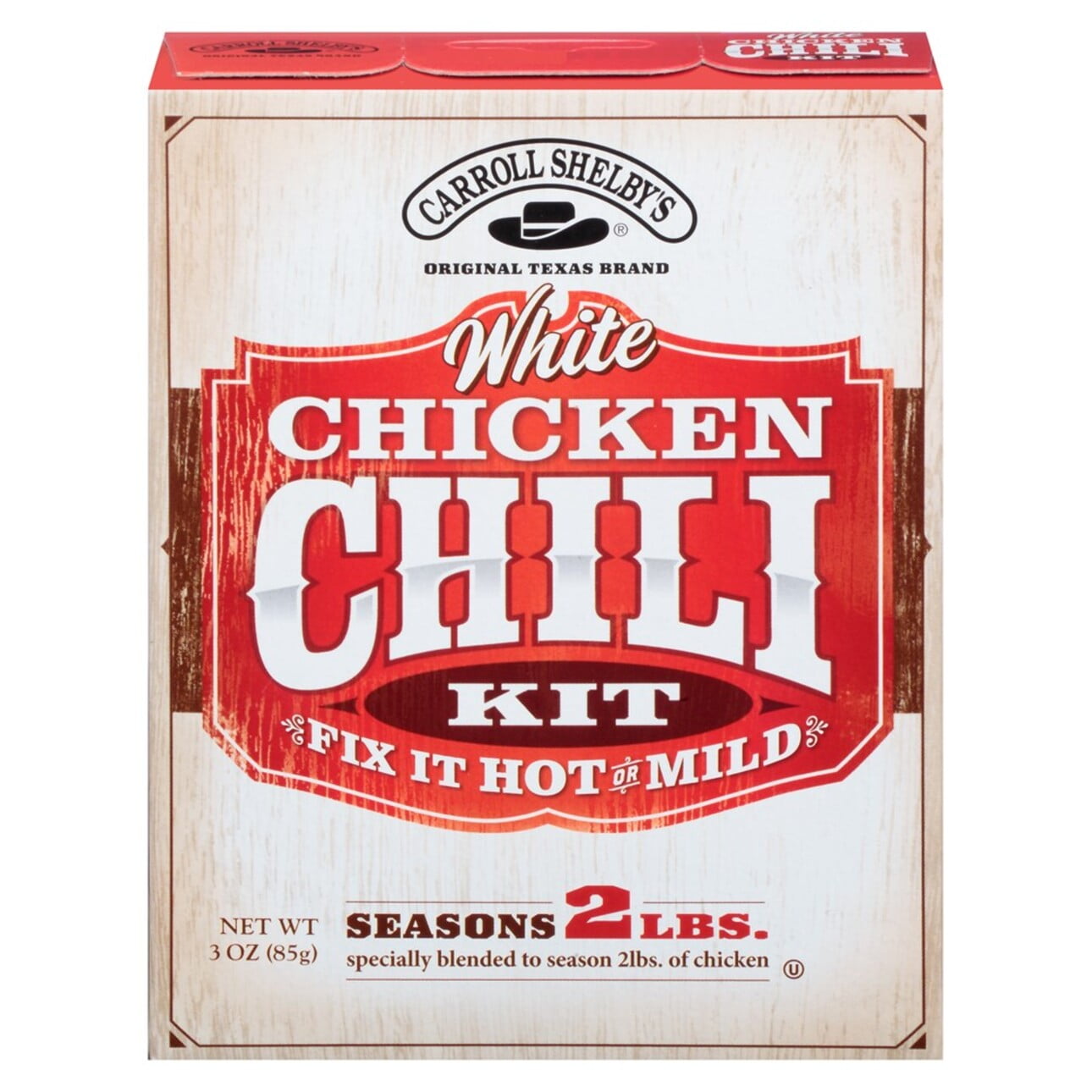 Carroll Shelby's White Chicken Chili Seasoning Kit, 3 Oz - Walmart.com