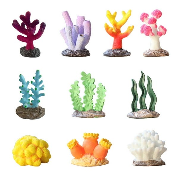 10 pcs aquarium aquarium simulation coral ocean Mediterranean coral ...