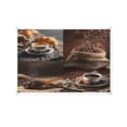 Coffee Beans Sun Shade Sail 6.5'X10' Vintage Country Hot Coffee Bread ...