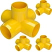 FORMUFIT PVC Fitting, 5-Way Cross Side Outlet, Furniture Grade, 3/4 ...