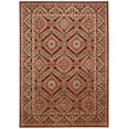 Nourison Graphic Illusions Geometric Red 5'3" x 7'5" Area Rug, (5x7 ...