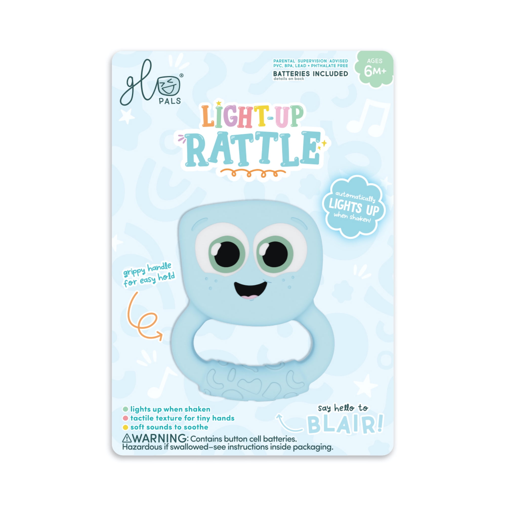 Click here for Glo Pals - Light Up Rattle - Blair - Blue prices
