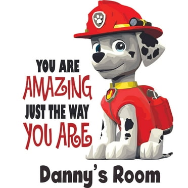 PAW PATROL Wall Decals Ryder Chase Marshall Rubble Rocky Zuma Skye 8 ...