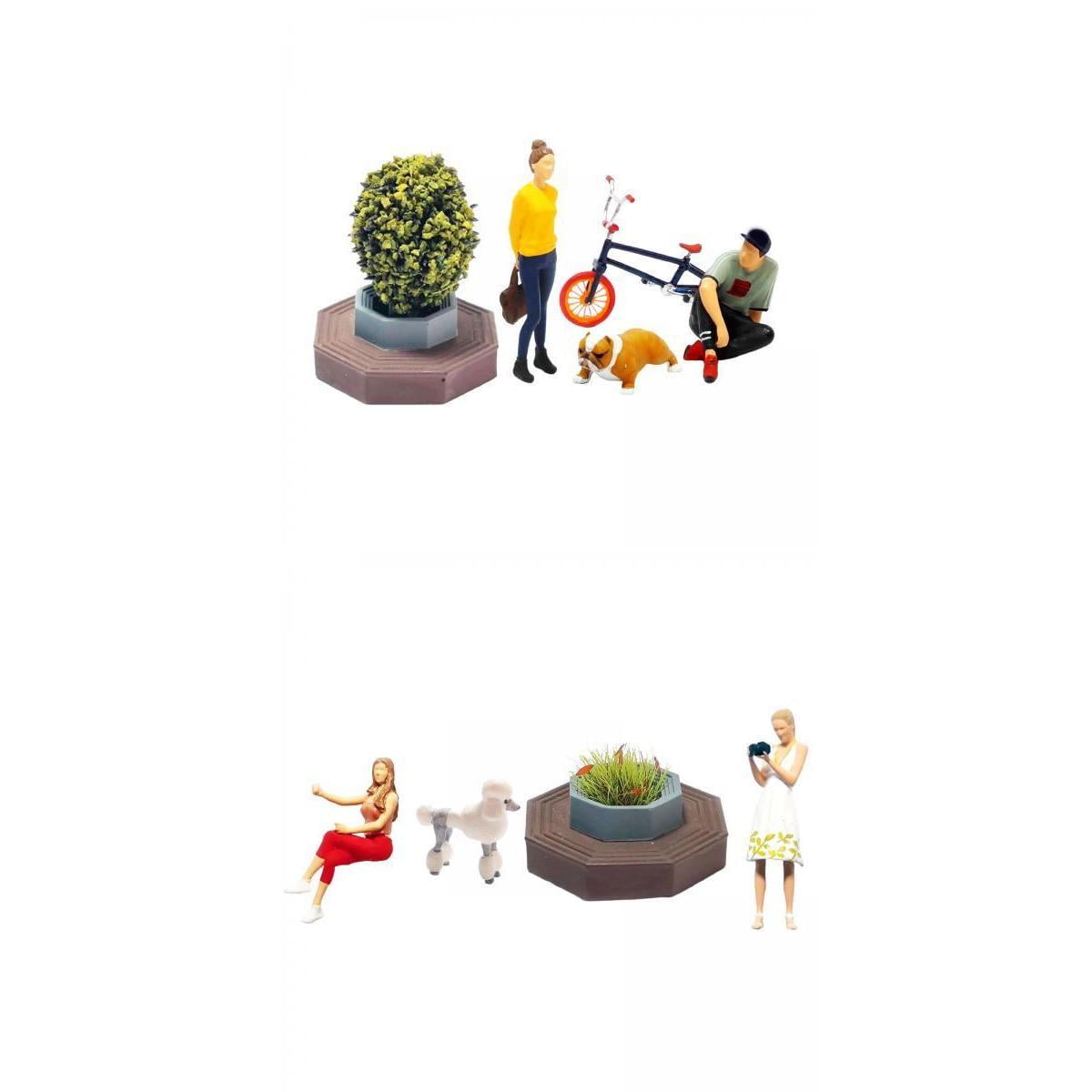 Resin 1:64 People Models Toy for Fairy Garden Micro Landscape Movie ...