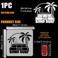 Surf Car Painting Stencil 11.8x11.8 inch Large Palm Tree Stencil for ...