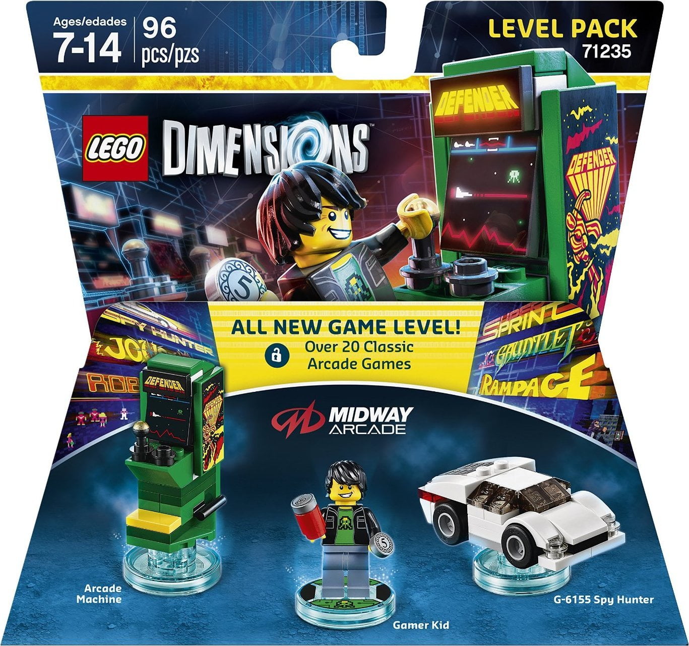 Set de construcción y figuras LEGO Dimensions LEGO Midway Retro Gamer ...