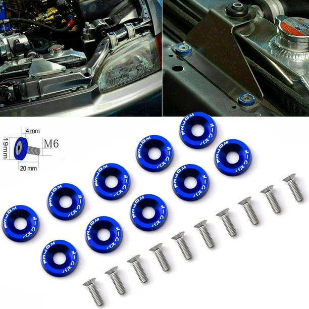 Xotic Tech JDM CNC Billet Aluminum Fender Washer Engine Bay Dress Up ...