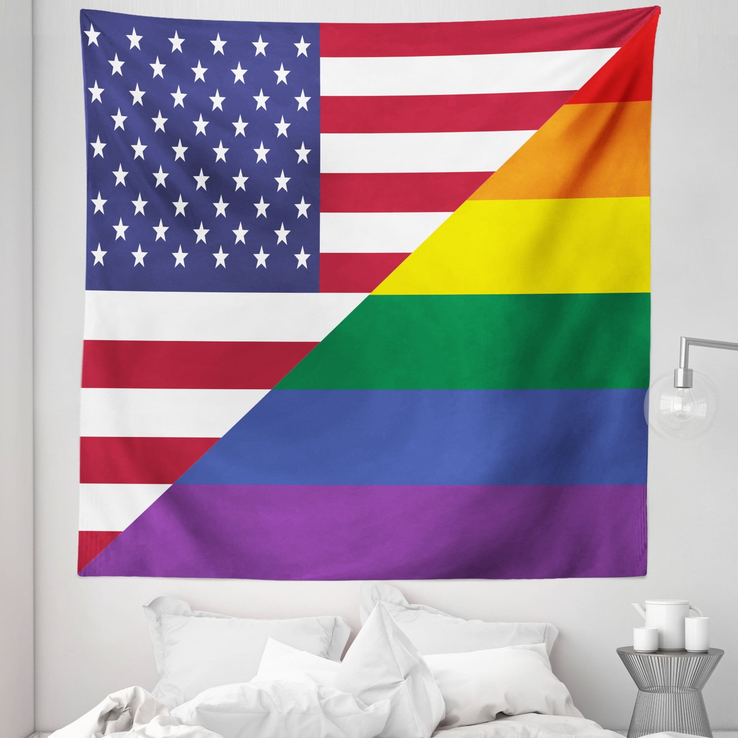 Pride Tapestry, Conceptual Flag with American Pride Colors Activism ...