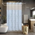 No Hook Shower Curtain with Snap in Liner, Retro Tree Branches Texture ...