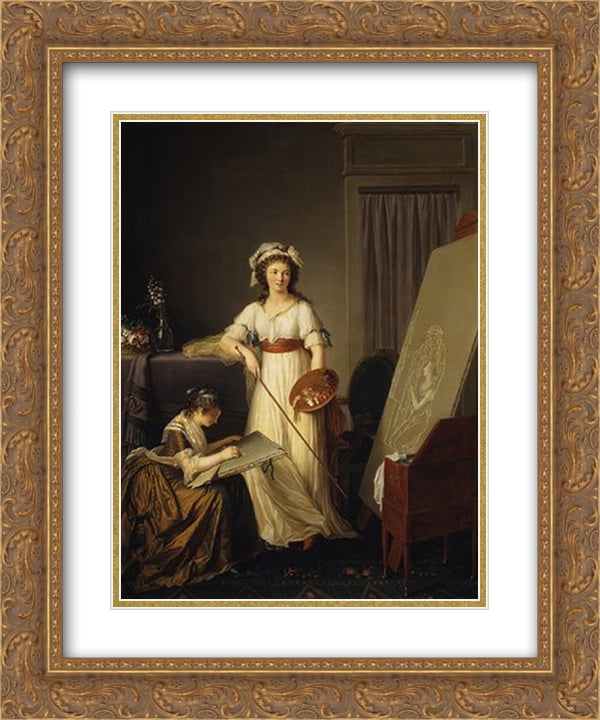 Marie Denise Villers 2x Matted 20x24 Gold Ornate Framed Art Print ...