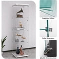 Glass Display Cabinet 4-Shelf with Door and Lock,Curio Cabinets ...