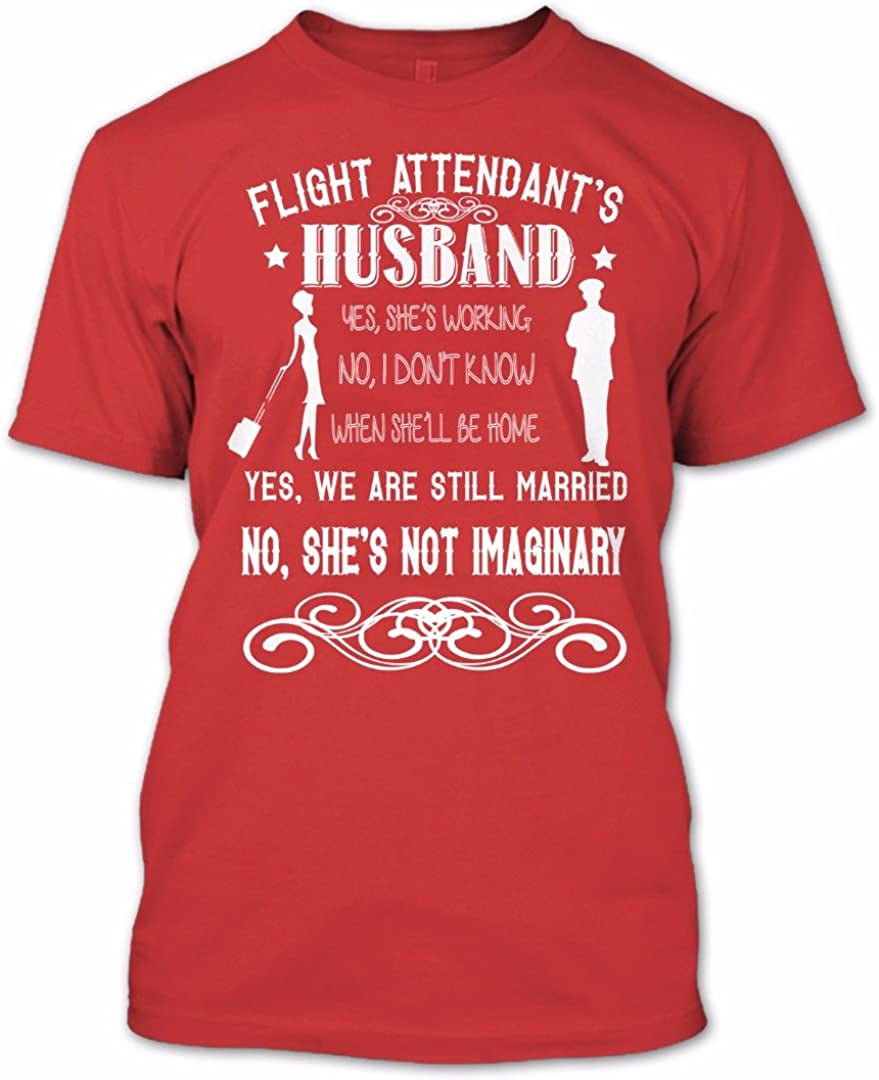 Flight Attendants Husband T Shirt Badass Wife Shirt Couples Shirts