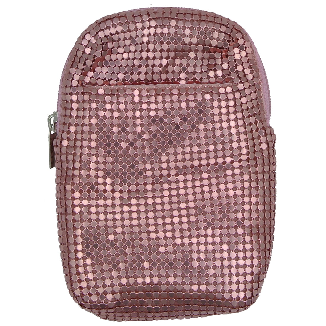 Women's Metallic Mesh Cigarette Case Zippered Closure Fits Kings ...