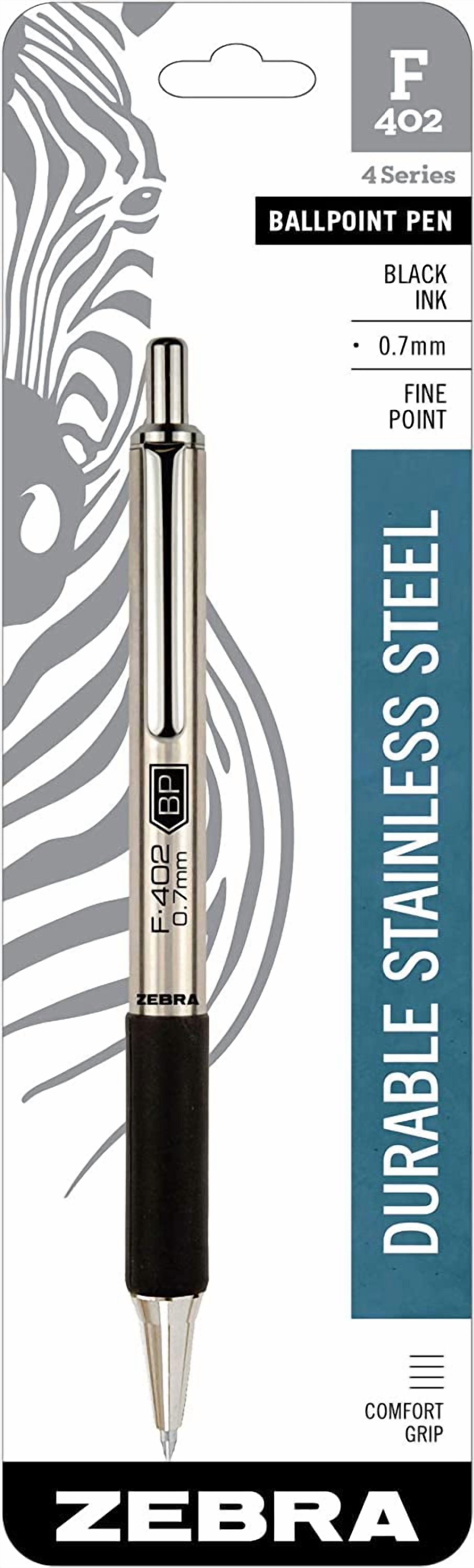 WWS-F-402 Ballpoint Stainless Steel Retractable Pen, Fine Point, 0.7mm ...
