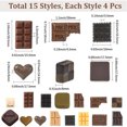 60Pcs 15 Styles Opaque Resin Imitation Cabochons Mixed Shapes 14.5~26 ...