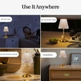 Bell and Howell Addison Table Lamp 2 Pack Small Cordless Touch LED ...
