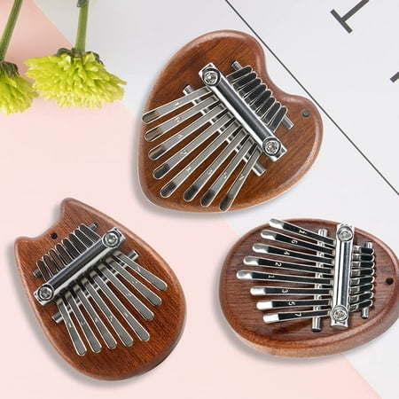 SINMI Lot de 3 pianos à pouce Kalimba, 8 touches Mbira Finger Piano ...