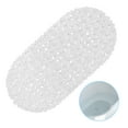 Semfri Resistant Grip Pebble Bath Mat, Non Slip, 27x14 Inch, Clear ...