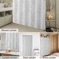 Bathroom Shower Curtain Vintage Grey Medieval Totem Waterproof Shower ...