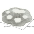 Ydojg Doormat Decor Super Soft Faux Sheepskin Rug Furry Cat Paws Rug ...