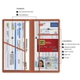 Car document organizer for storing vehicle registration and insurance ...