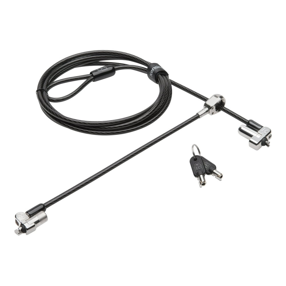 Kensington N17 Keyed Dual Head Laptop Lock for Wedge Shaped Slots ...