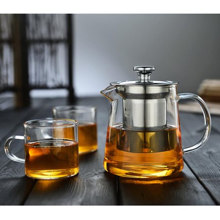 Heat Resistant Glass Tea Pot with Filter Kung Fu Tea Set Teapot Kettle ...