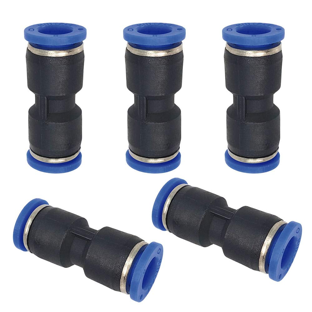 Quick Connect Tube Fitting 5/16 or 8mm – Push to Connect Fitting (5 ...