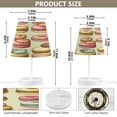 WOBOGO Cartoon Macaroons Table Lamps Bedroom 3-Speed Dimmable Farm ...