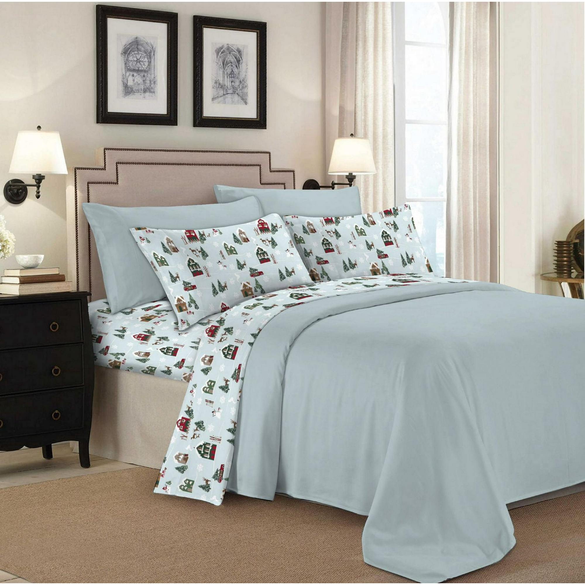 Click here for Johnson Home 144 Thread Count Cotton Printed Sheet... prices