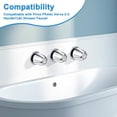 MOMOJIA Shower Faucet Handle Replacement Set of 3 for Hot Cold ...