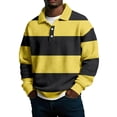 Antinious Men Print Button Collar Long Sleeve Loose Breathable ...