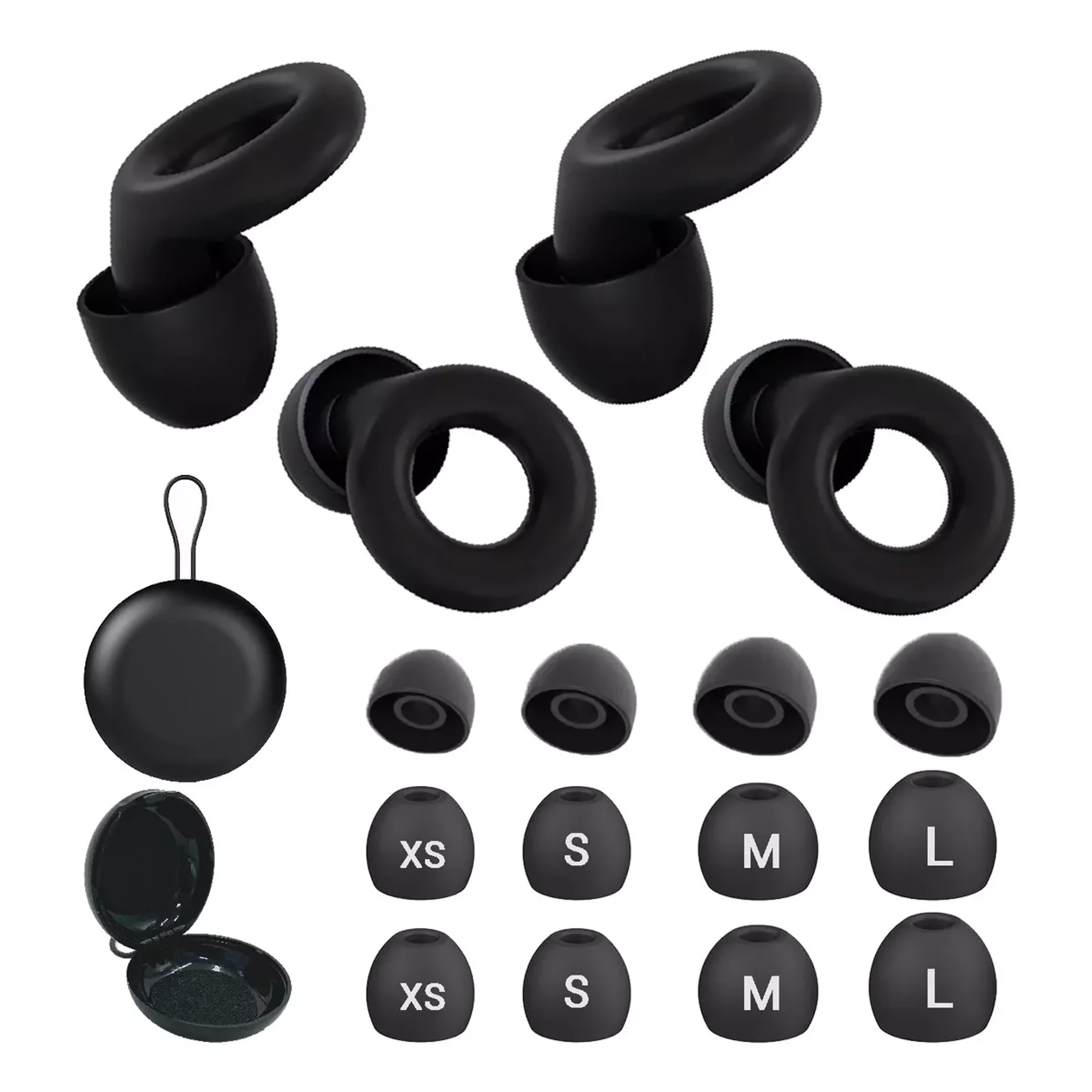 Click here for Unbranded Reusable Soft Silicone Earplugs With 4 S... prices