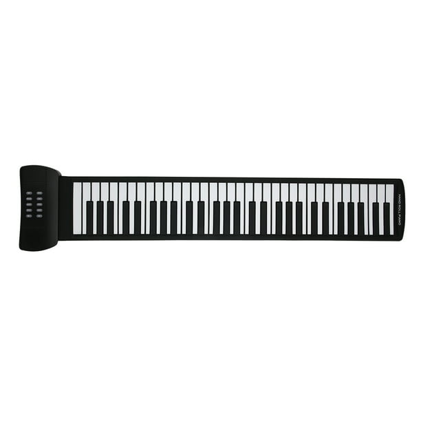 Keyboard Piano,Hand Roll Piano 61 Key Roll Up Piano Silicone Piano ...
