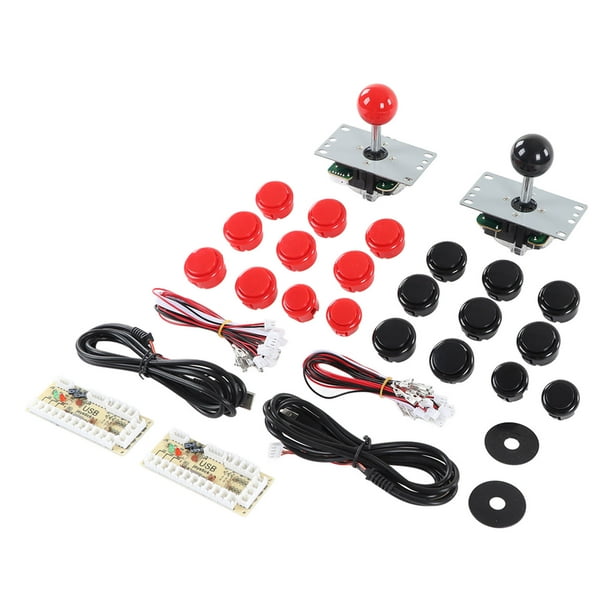 DIY Arcade Buttons,2 Player Arcade Game DIY Arcade Joystick Set DIY ...