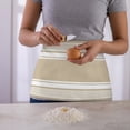 Beige Striped Half Waist Apron Modern Farmhouse Stripe Minimalist ...