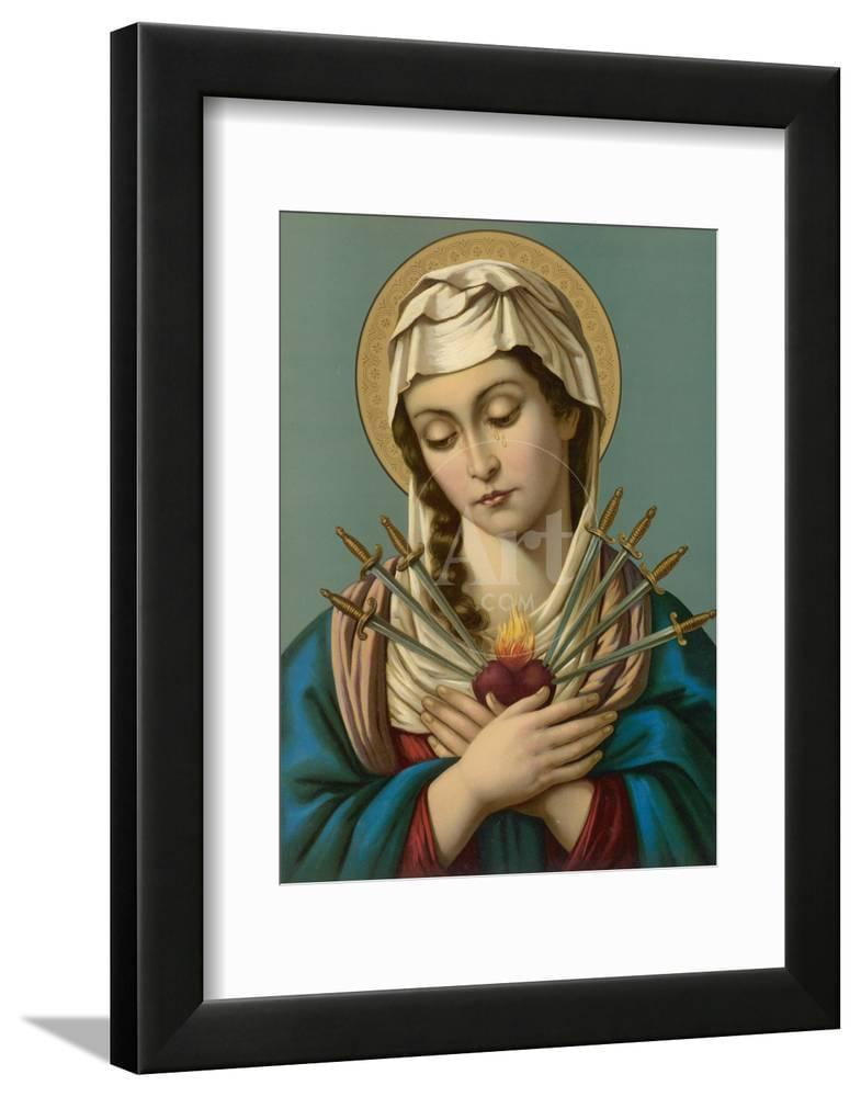 Our Lady of the Seven Sorrows Framed Print Wall Art Sold by Art.Com ...