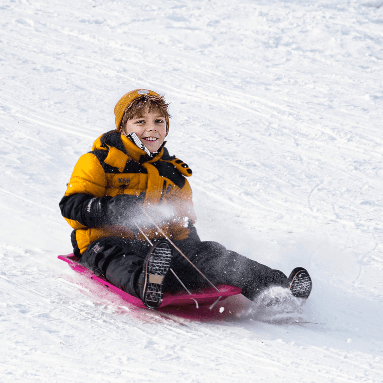 Plastic Snow Sleds 36 Inch Durable Downhill Sprinter Toboggan Snow Sled ...