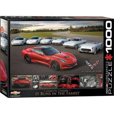 Eurographics Corvette Evolution Jigsaw Puzzle 1000 Pc Box - Walmart.com
